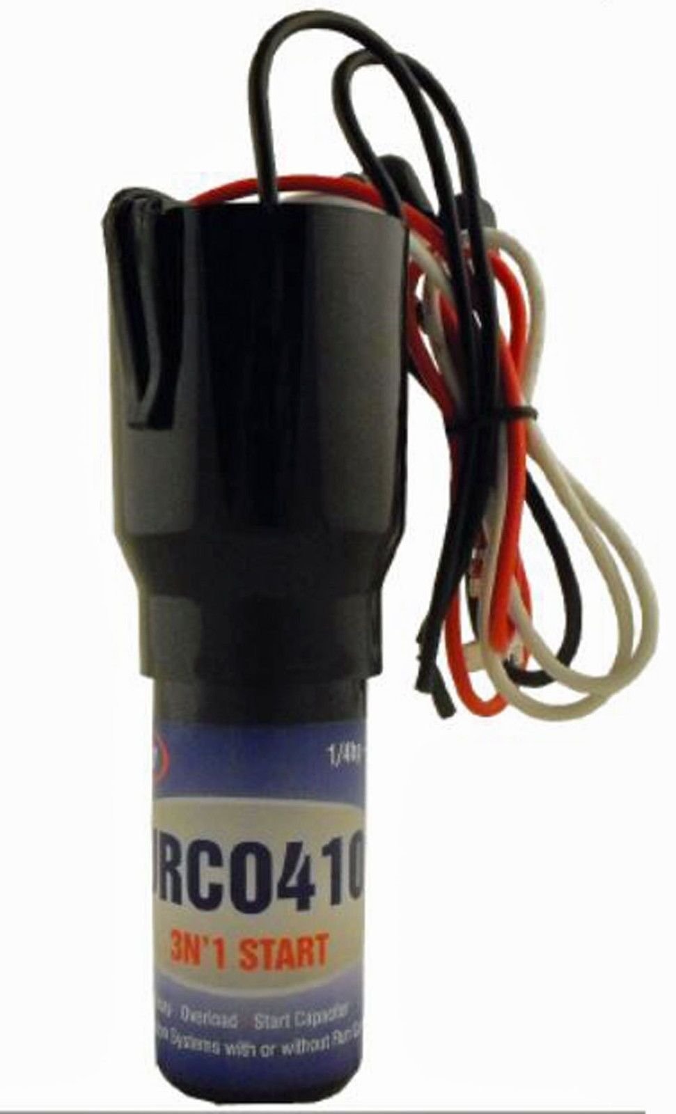 SUPCO URCO410 RELAY OVERLOAD CAPACITOR 1/4-1/3 use with or without run ...